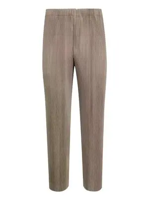 Issey Miyake Pleated Tailored Trousers - Brown