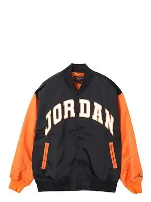 JORDAN Brooklyn University Varsity Jacket - Black/orange
