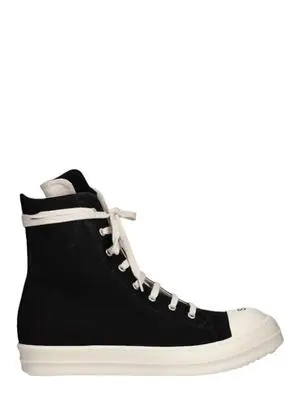 Rick Owens High Sneaks Soin - Black/milk