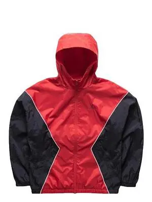JORDAN Brooklyn Hooded Draft Jacket - Red/black/white