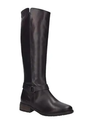 Josef Seibel Knee-high Leather Boots With Harness Strap - Moro
