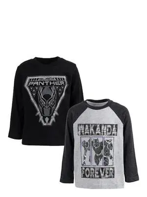 MARVEL 2-pack Long Sleeve T-shirts - Black Panther