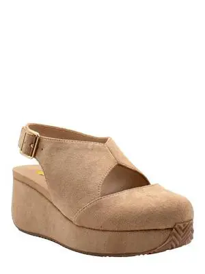 VOLATILE Aurora Platform Wedge Sandal - Sand