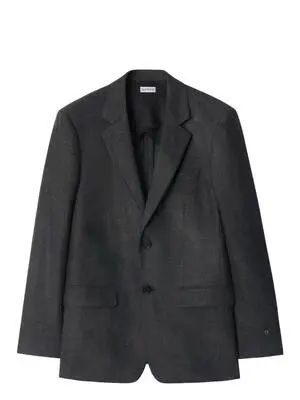 Burberry Check Wool Cashmere Tailored Jacket - Brown
