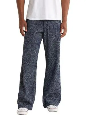 HONOR THE GIFT Swirl Jacquard Wide Leg Jeans