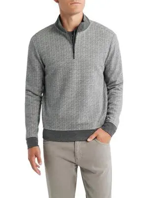 Robert Barakett Cedro Quarter Zip Pullover Grey