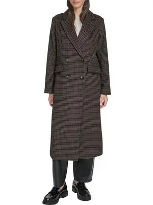 LEVI'S Double Breasted Coat - Multi Houndstooth