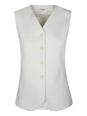 Max Mara Fornovo Jersey Gilet Neutrals