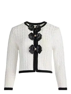 ALICE + OLIVIA Bow-Detail Cardigan