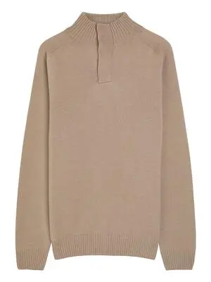 AURELIEN City Wool And Cashmere-blend Jumper - Taupe