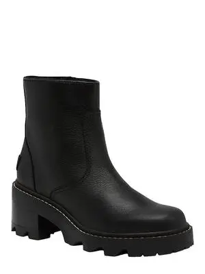 Sorel Joan Now Leather Ankle Boots - Black/black
