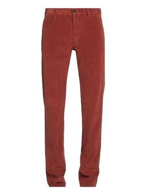 Incotex INCOTEX Cotton Elastane Corduroy Pants Rust