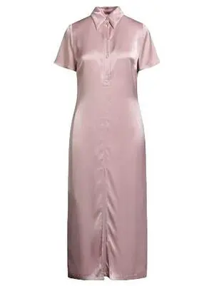 Pinko Satin Midi Dress - Pink