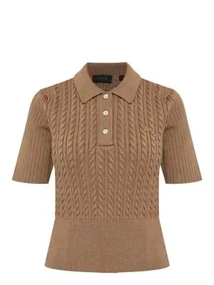 LACOSTE Polo With Decorative Weave