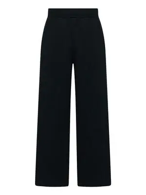 Lacoste Wool Wide-leg Trousers - Green