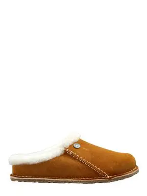 BIRKENSTOCK Suede Slippers - Brown