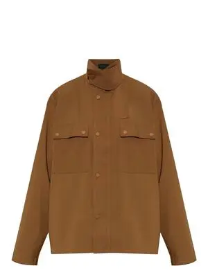 Lacoste Jacket With Stand-up Collar - Brown