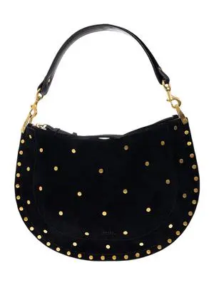 Isabel Marant Oskan Soft Zip Shoulder Bag - Black