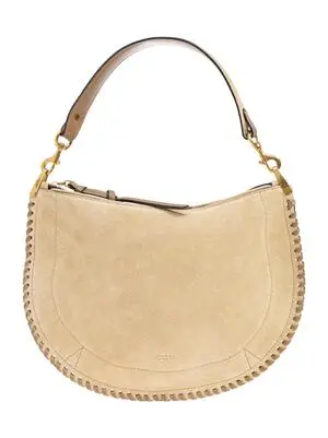 Isabel Marant Oskan Soft Zip Shoulder Bag - Beige