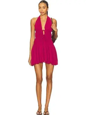 Tularosa Nina Mini Dress - Burgundy Red