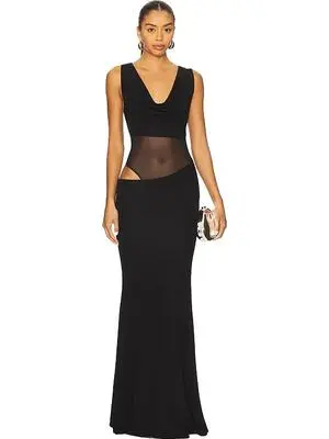 Nbd The Derowen Gown - Black