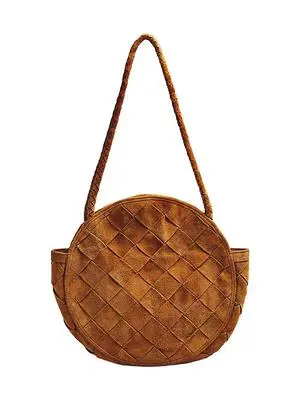 BEMBIEN Emilia Grande Weave Suede Bag