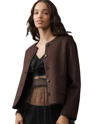 Rails Melanie Wool Blend Jacket - Brown