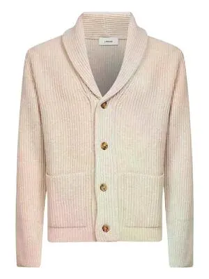 LARDINI Shawl-collar Cardigan - Beige