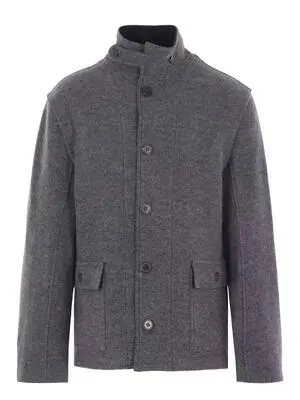 DIOMENE Virgin Wool High-Neck Jacket