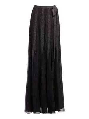 Elie Saab Tulle Pleated Skirt - Black
