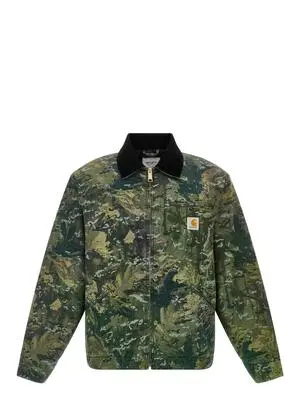 Carhartt Work In Progress Velvet Collar Detroit Jacket Green