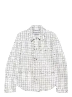 Thom Browne Gingham Tweed Jacket - Grey