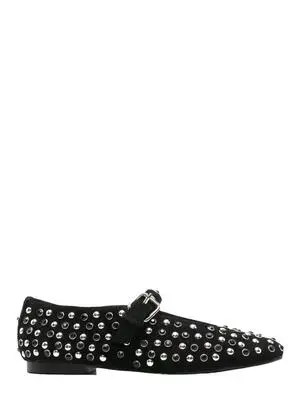 BIBI LOU Naila Studded Ballet Flats - Black
