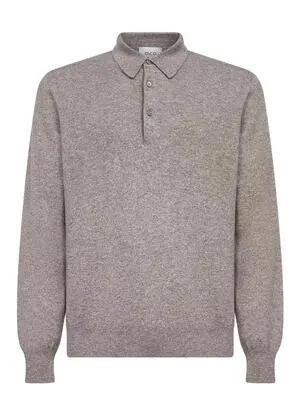 D4.0 Long-sleeve Polo Shirt - Grey