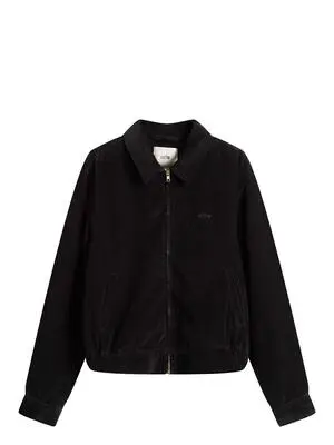 ARTE Corduroy Zip-up Jacket - Black