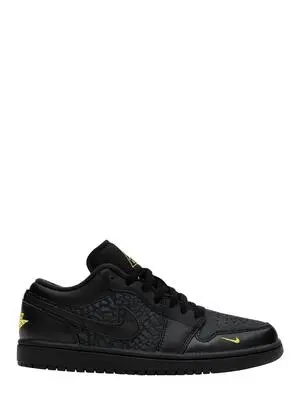 JORDAN 1 Low Elephant Print Sneakers - Black/anthracite/tour Yellow