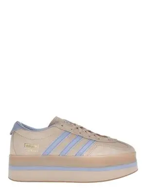Adidas Gazelle Stack Gum Sneakers - Halo Blue/blue Spark/gum Light Brown