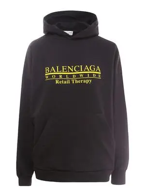 Balenciaga Worldwide Hoodie - Black