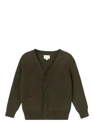 ELY'S & CO. Dense Knit Collection Cardigan Olive