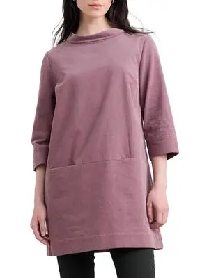 SEASALT CORNWALL Organic Cotton Corduroy Tunic - Elderberry