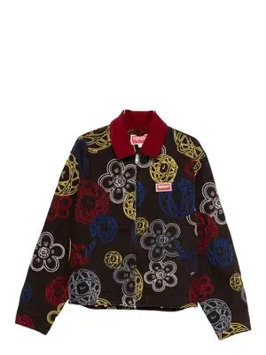 Kenzo Embroidered Jacket - Brown