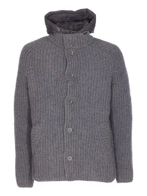 Herno Wool Knitted Jacket - Grey
