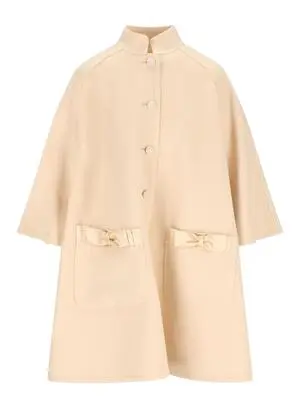 Valentino Garavani Wool And Cashmere Coat - Beige
