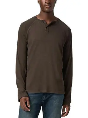 Paige Abaroa Slim Fit Henley - Deep Oak