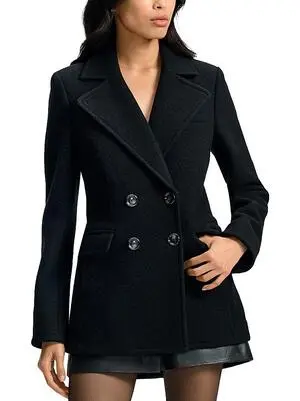 Veronica Beard Duran Wool Coat - Black