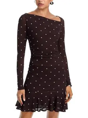 Rails Celano Ruffled Hem Dress - Coco Polka Dots