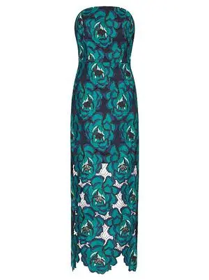 MILLY Kait Bloom Column Dress