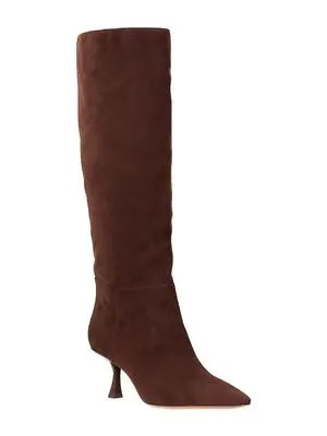 Kate Spade New York Adele Suede Tall Boots - Hot Fudge