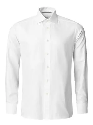 Eton Slim Fit Stripe Shirt - White