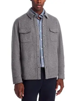 Peter Millar Crown Flex Merino Shirt Jacket - Oslo Grey